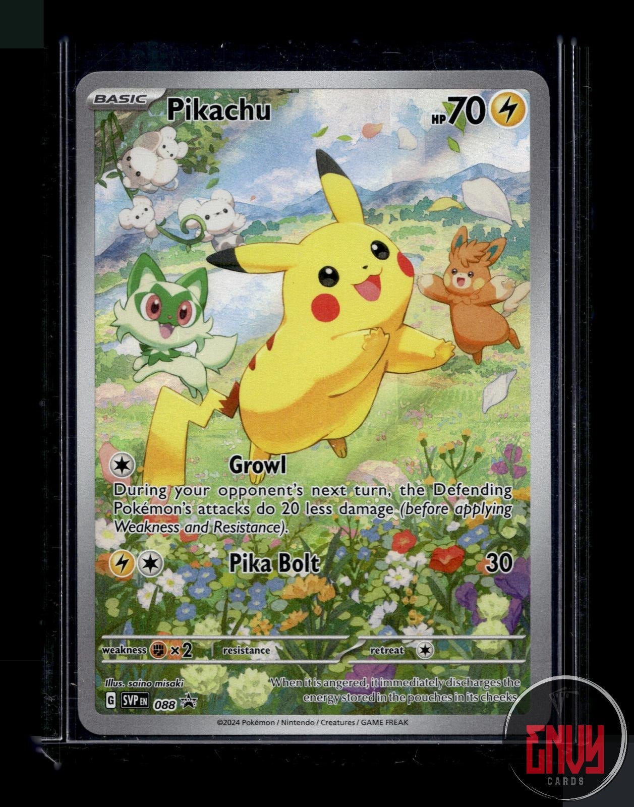 Pikachu Near Mint 088 Promo Scarlet & Violet Promo Pokemon – Envy Card ...