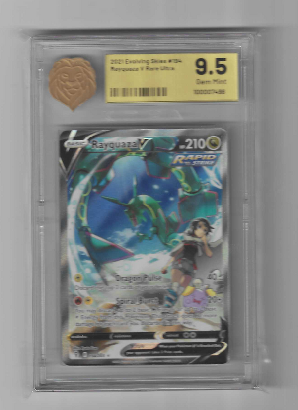 Rayquaza V Alt Art Evolving Skies 194/203 Koba Grading 9.5 – Envy Card Store